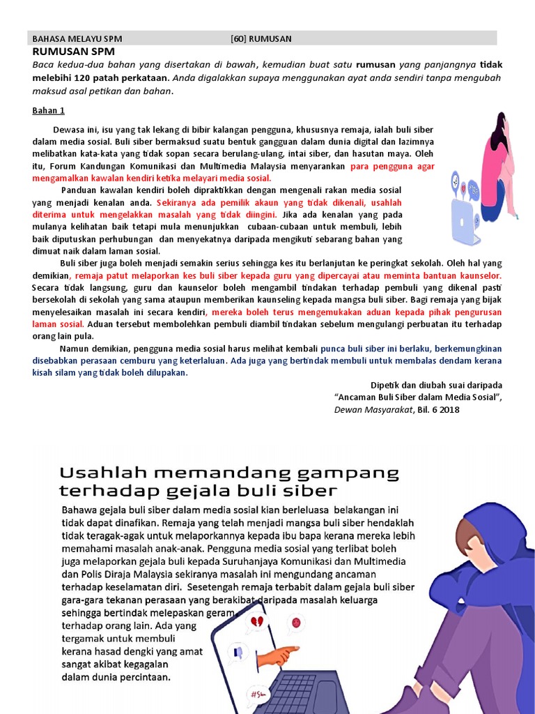 Rumusan - Gejala Buli Siber - PDPR | PDF