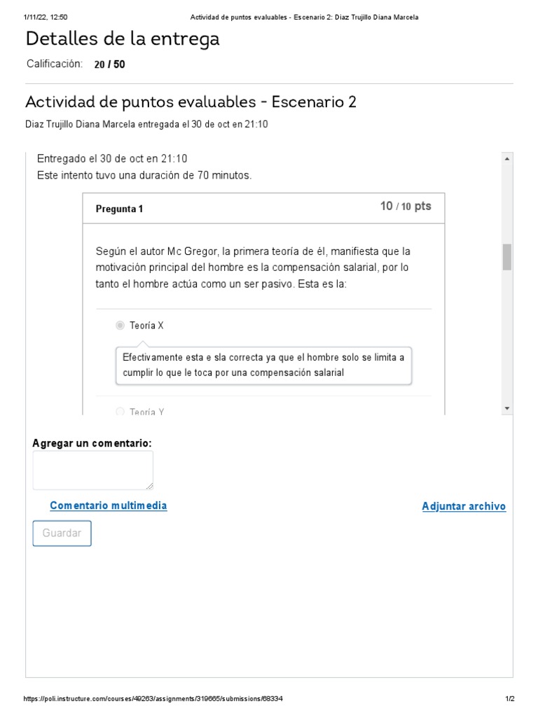 Actividad de Puntos Evaluables - Escenario 2 - Diaz Trujillo Diana Marcela | PDF