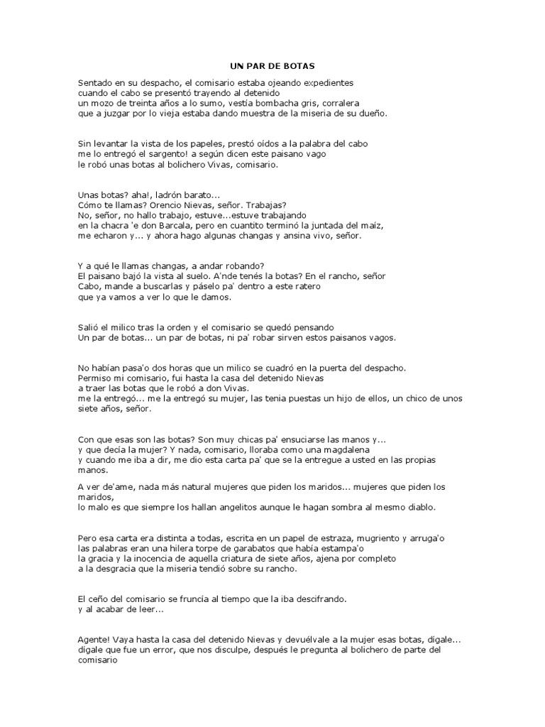 Un Par de Botas | PDF