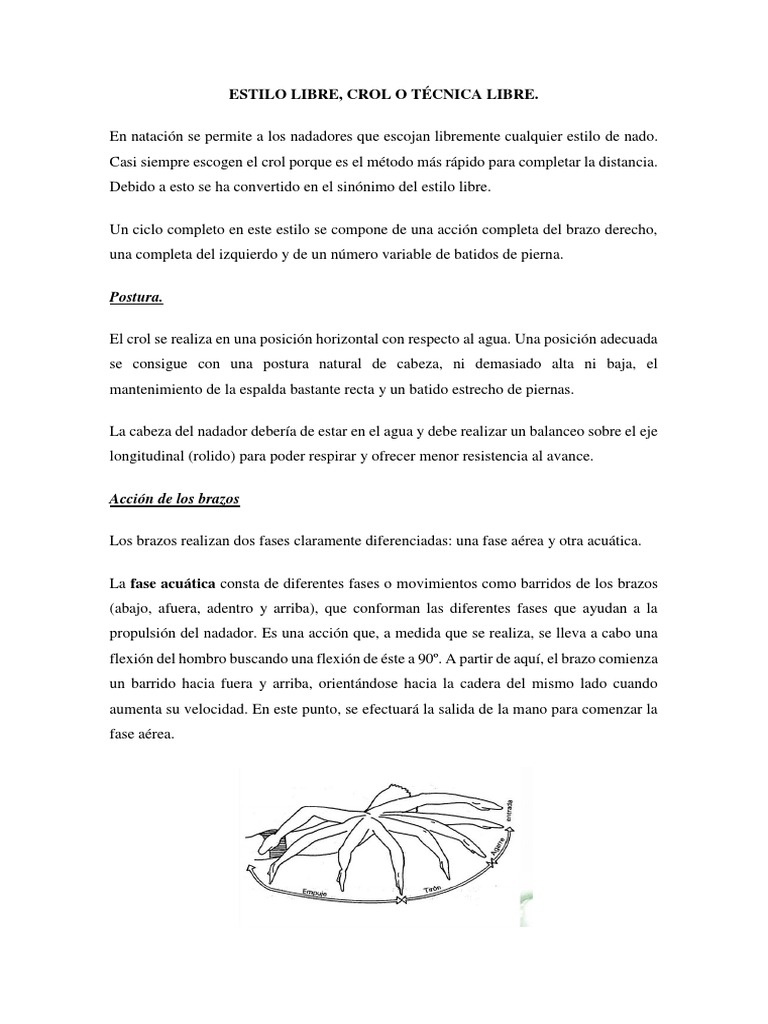Estilo Libre | PDF | Nadando
