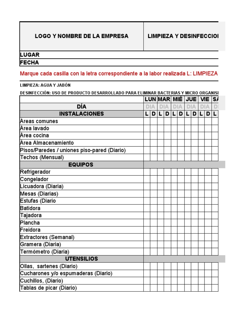 Lista De Verificación De Limpieza De Oficina Guía De Limpieza De