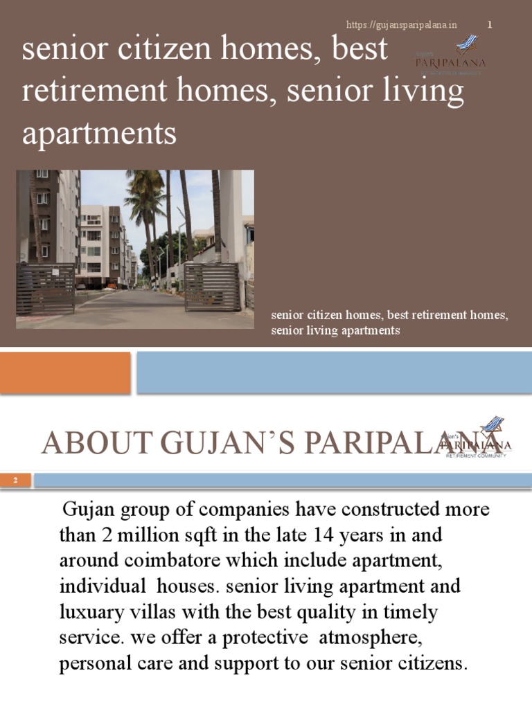 Best Senior Citizens Home in Coimbatore - Luxury Senior Citizen Homes | PDF