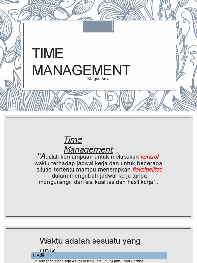 Time Management | PDF
