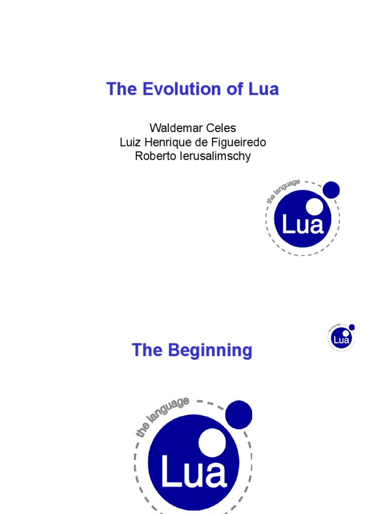 Evolution of Lua Programming Language | PDF | Subroutine | Pointer ...