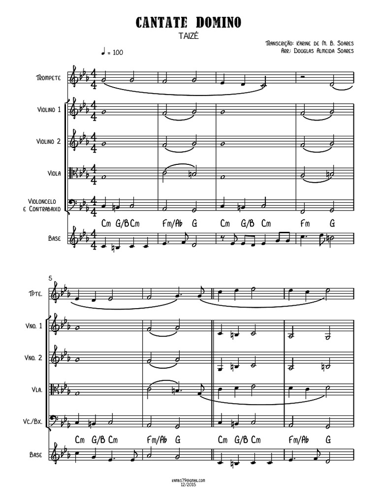 Cantate Domino - Taizé | PDF