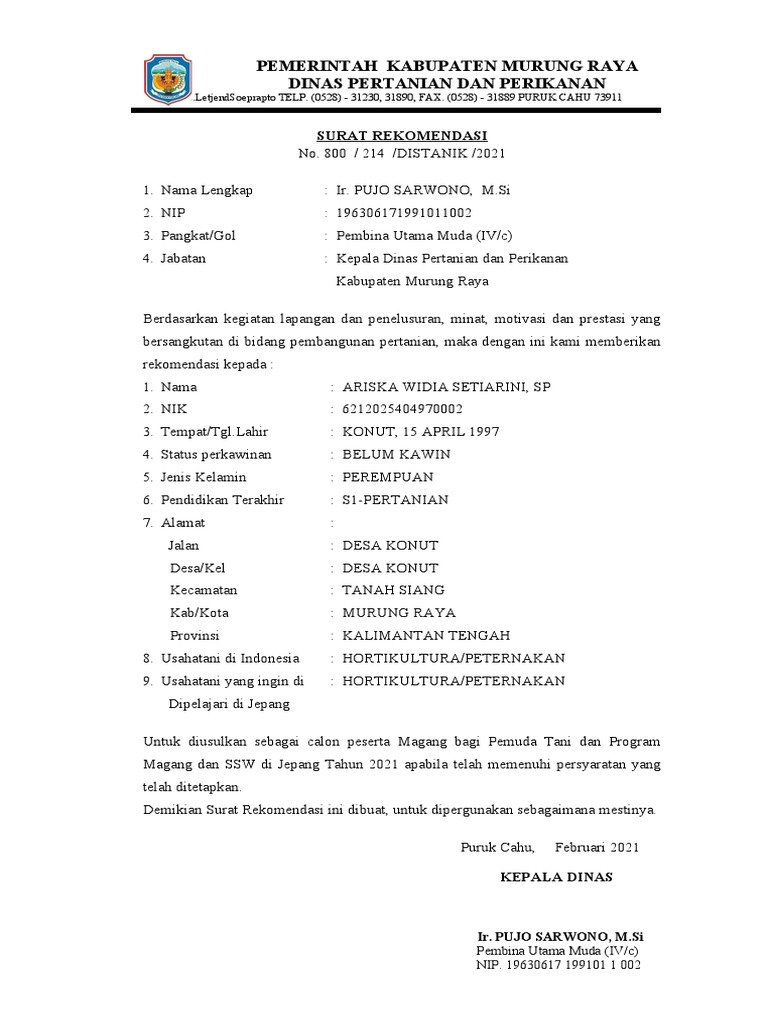 REKOMENDASI Riska | PDF