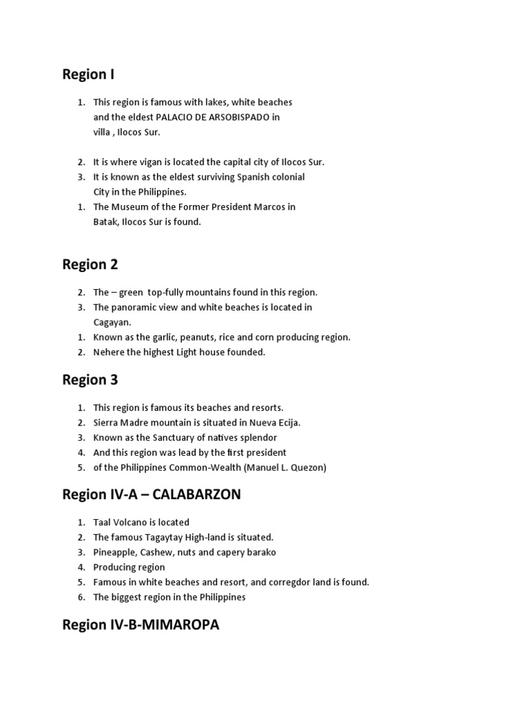 Regions | PDF | Metro Manila | Manila