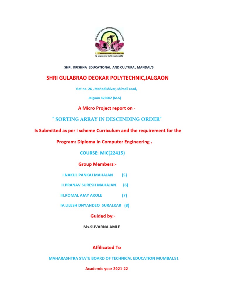 Microproject of MIC (Final) | PDF | Microcontroller | Central Processing Unit