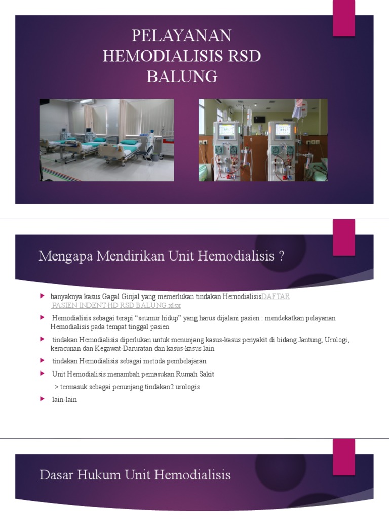 Pelayanan Hemodialisis Di RSD Balung | PDF