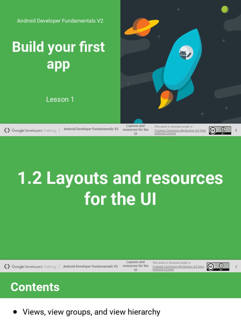 01.2 Layouts and Resources For The UI | PDF | Class (Computer Programming) | Android (Operating ...