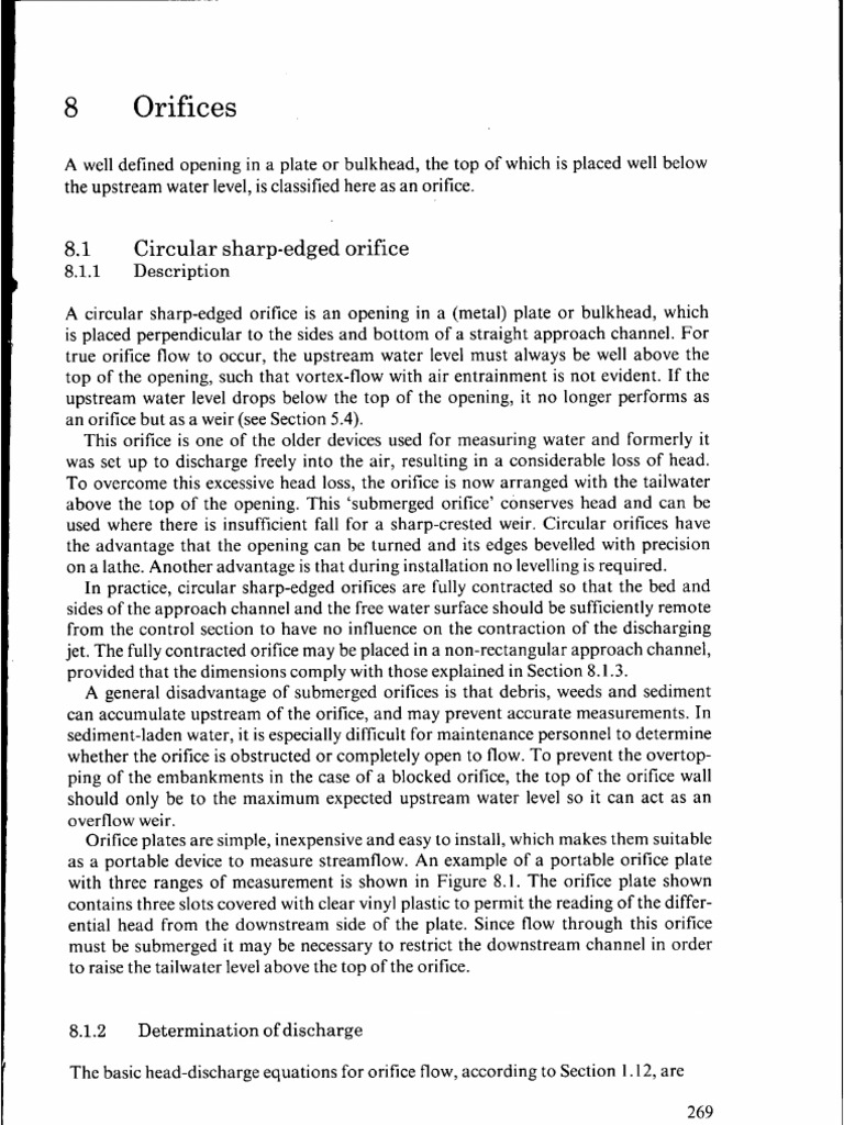 Circular Orifice Discharge Coefficients | PDF | Soft Matter | Dynamics ...