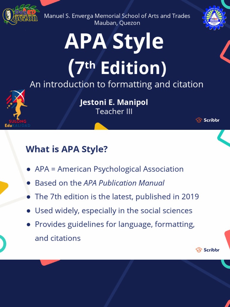 APA 7th Edition Formatting Guide | PDF | Citation | Apa Style