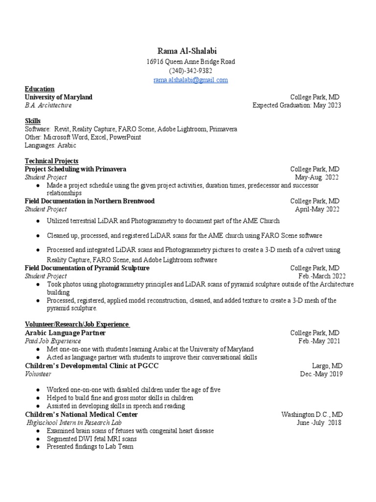 Al Shalabi Rama Resume PDF