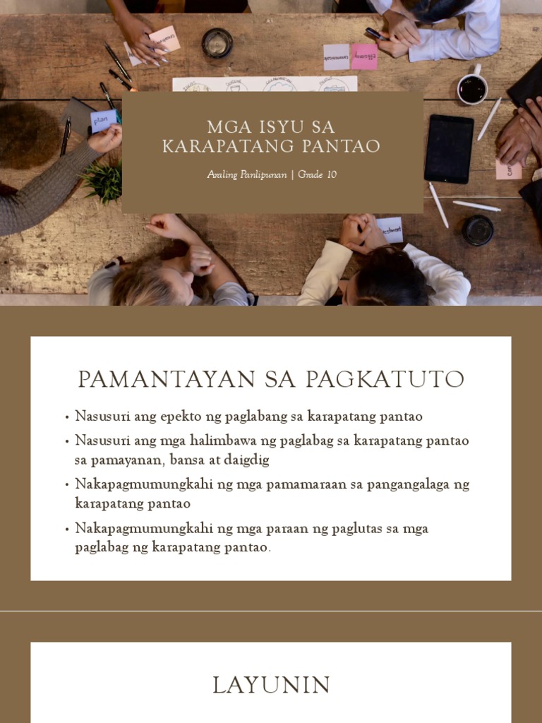 AP 10 - Mga Isyu Sa Karapatang Pantao | PDF