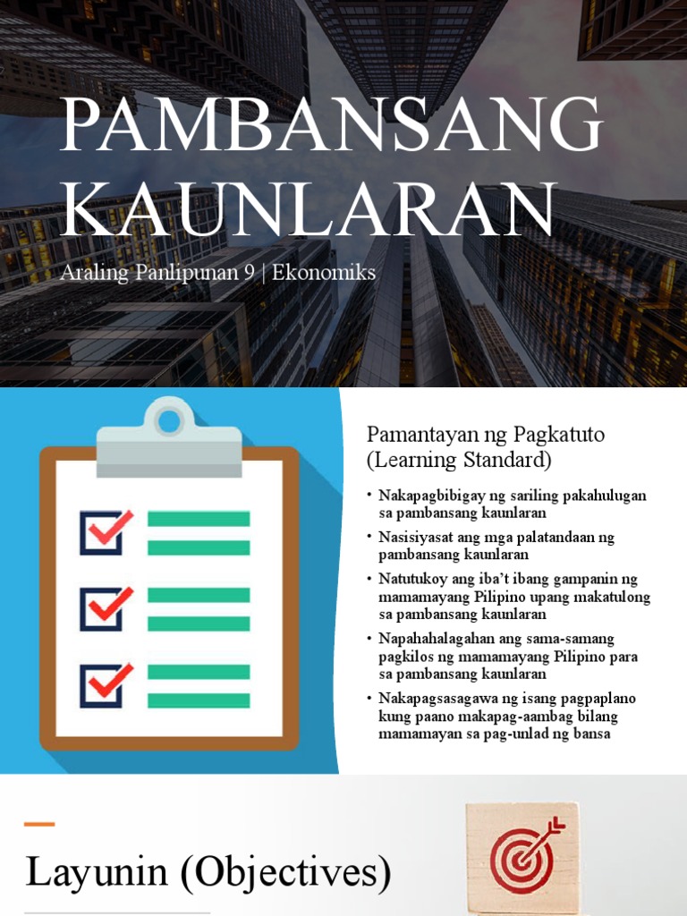 AP 9 - Pambansang Kaunlaran | PDF