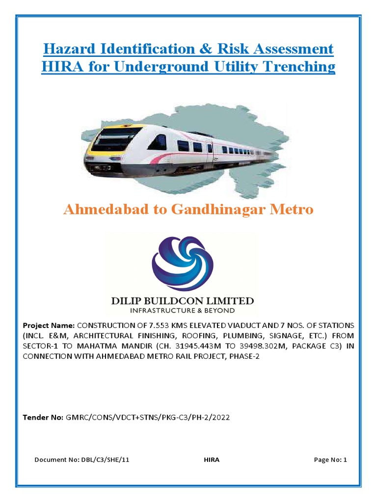 HIRA For Utility Trenching | PDF | Electrical Connector | Personal ...