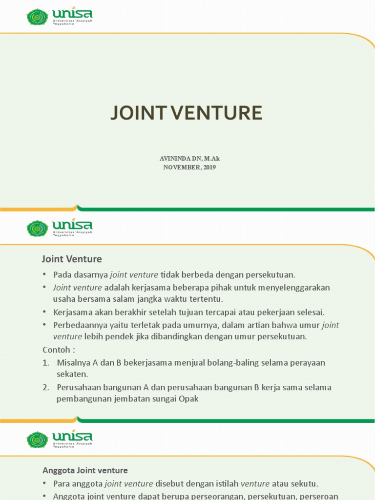 Joint Venture | PDF