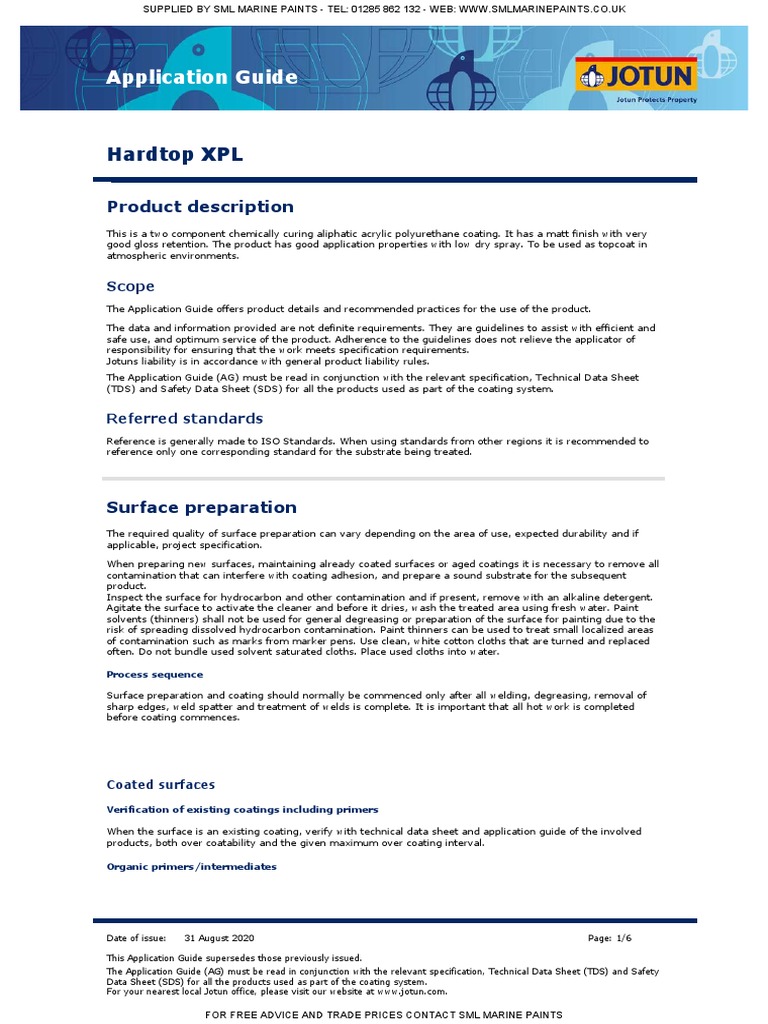 Hardtop XPL AG | PDF | Paint | Specification (Technical Standard)