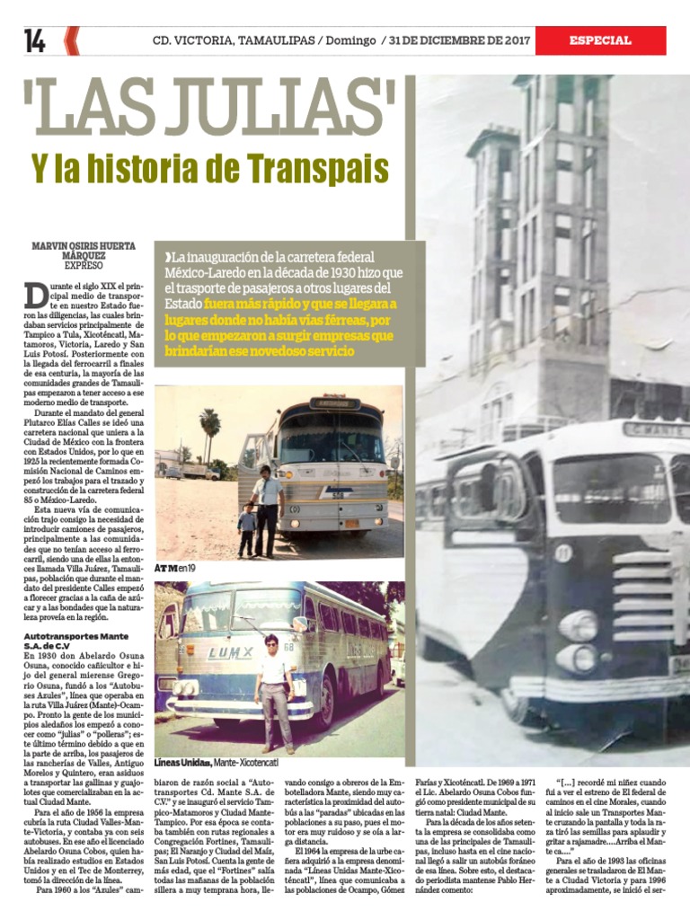 Y La Historia de Transpais | PDF | Transporte | Transporte de tierra