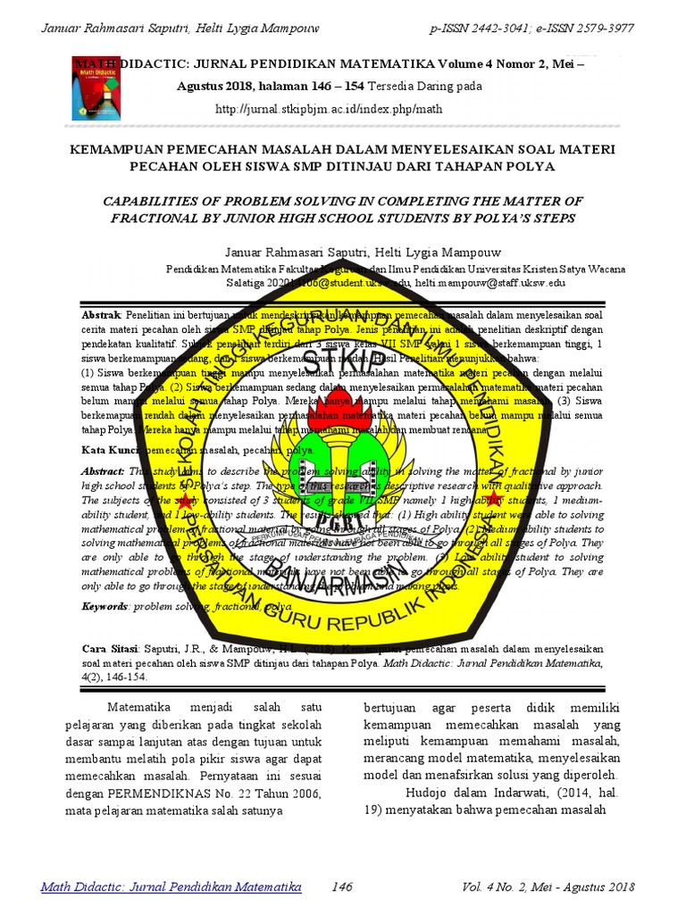 Skripsi Polya | PDF | Karier & Perkembangan | Sains & Matematika