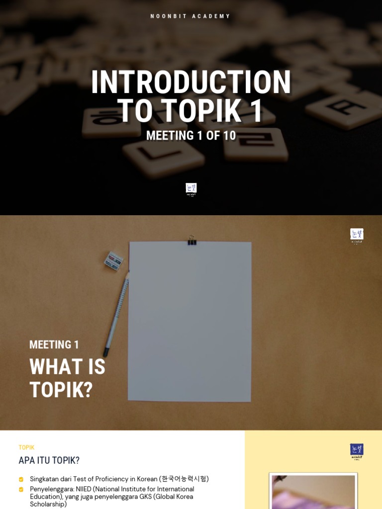 Meeting 1 Introduction To Topik 1 Pdf