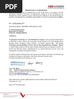 OEM Authorization Letter Template | PDF | Business Law | Contract Law