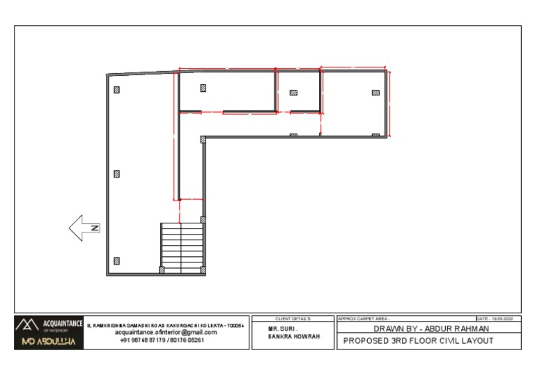 MR - Suri 3rd Floor Civil Layout | PDF