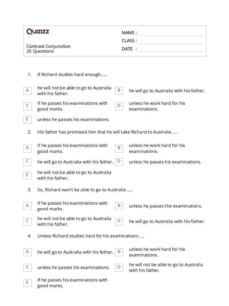 Contrast Conjunction | PDF