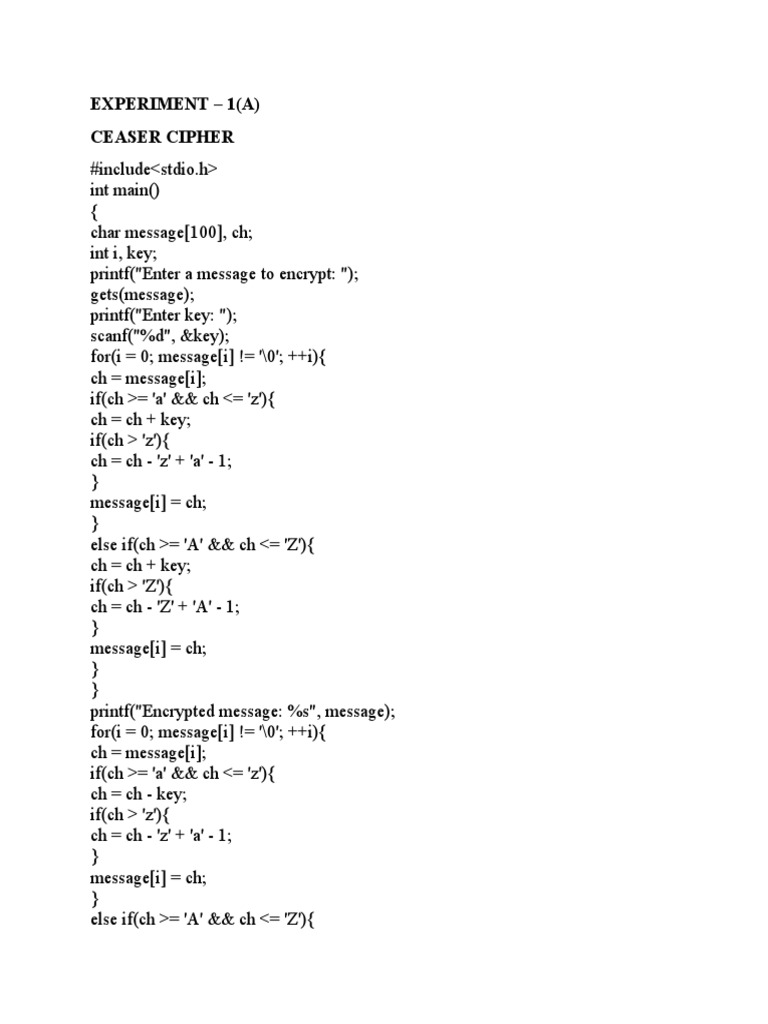 19it403 Cns Lab Programs Executed | PDF | Security Engineering | Applied Mathematics
