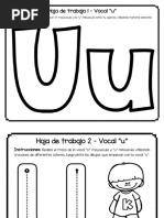 Hojas de Trabajo - Semanal - Vocal O | PDF | Hogar, jardinería y bricolaje