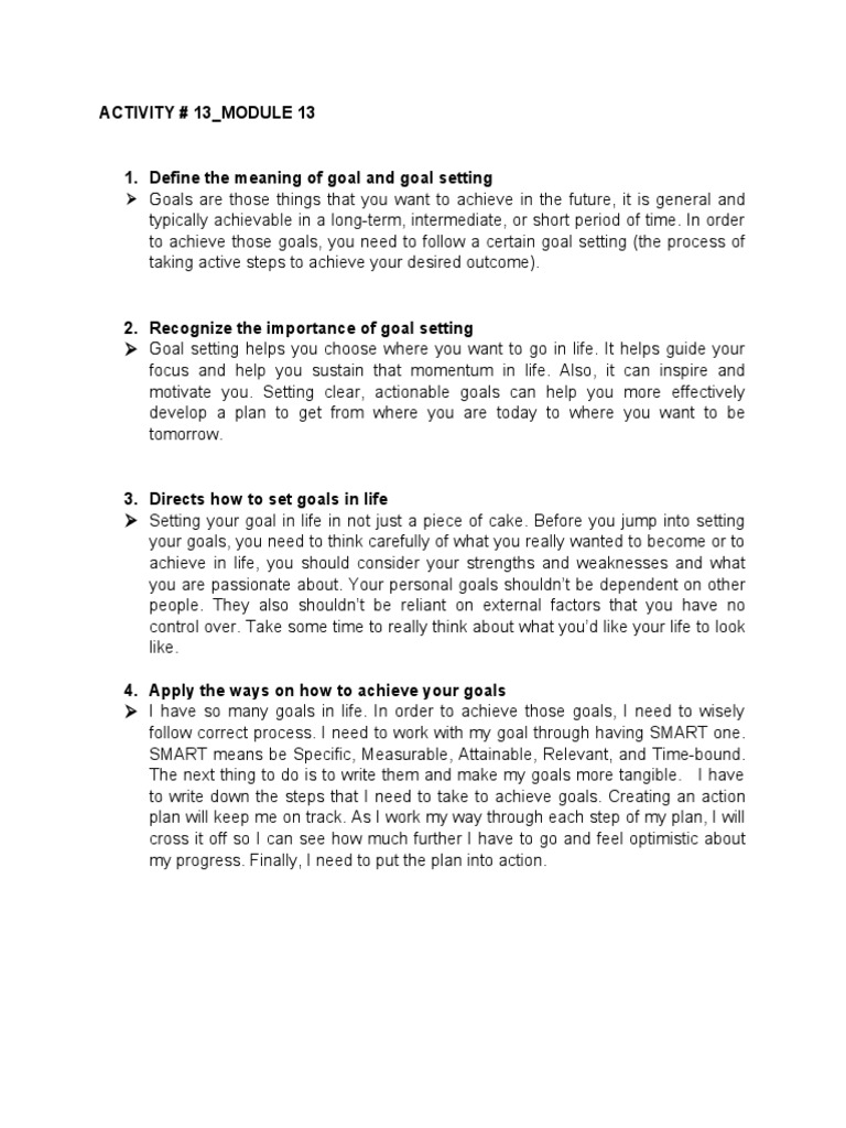 Uts - Activity # 13 - Module 13 | PDF | Self-Improvement Uts - Activity # 13 - Module 13 | PDF | Self-Improvement