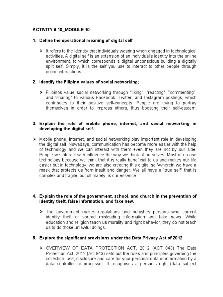 Uts - Activity # 10 - Module 10 | PDF | Social Networking Service ...