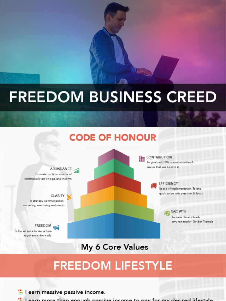 Freedom Business Creed | PDF | Income | Taxes