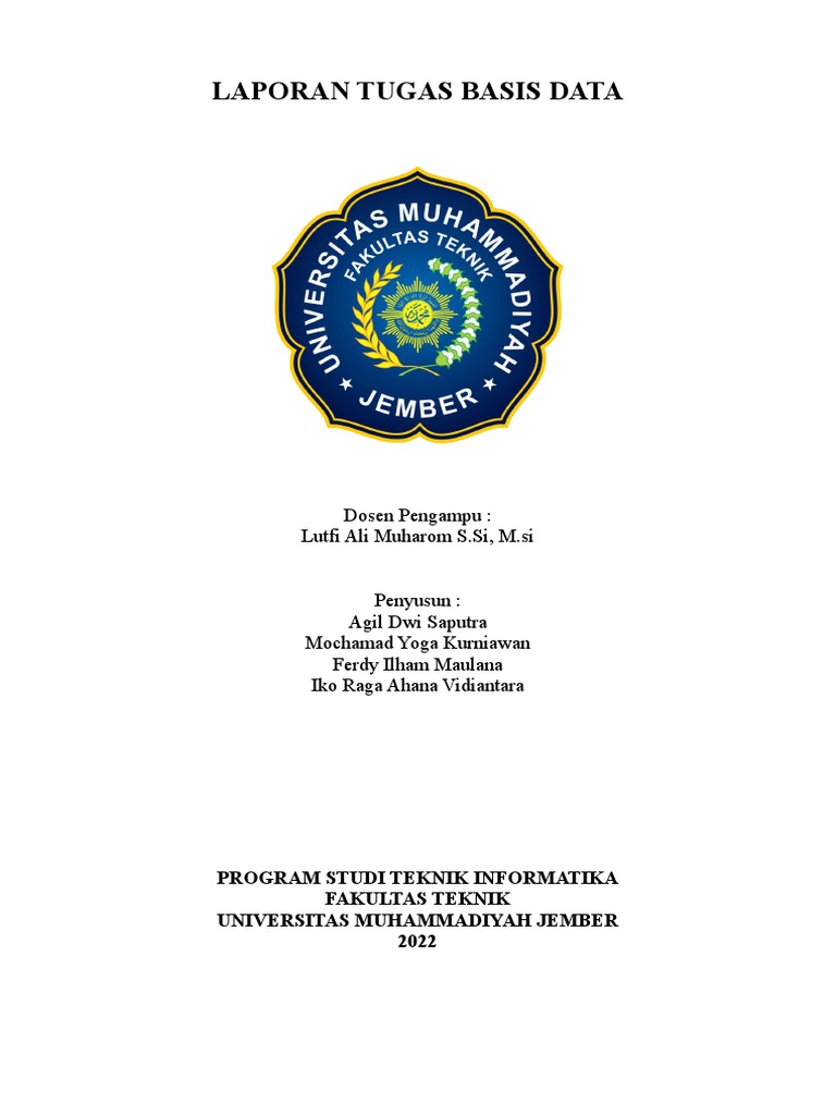 Tugas Laporan Basis Data | PDF