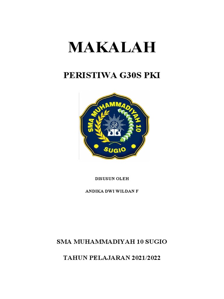 Makalah G30S Pki | PDF