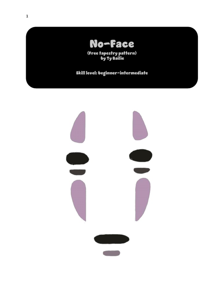 No Face Pattern | PDF | Crochet | Crafts