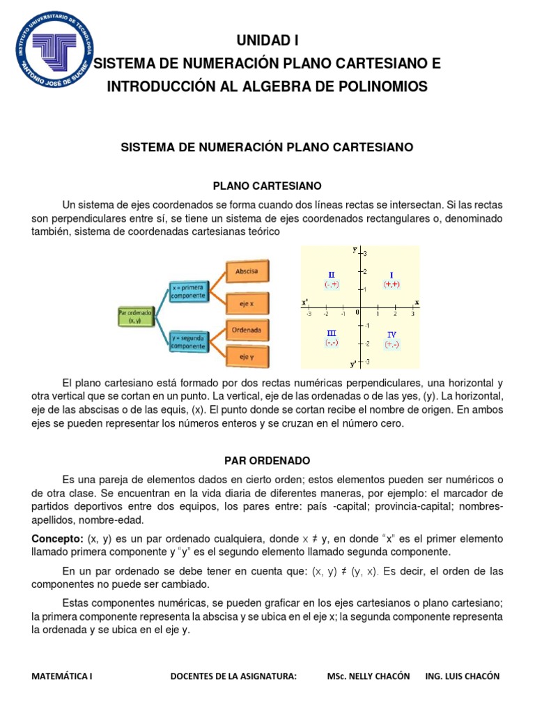 Distancia y coordenadas en el plano cartesiano | PDF | Sistema de ...