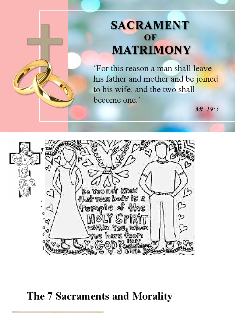 Understanding the Sacrament of Matrimony | PDF | Sacraments | Christian ...