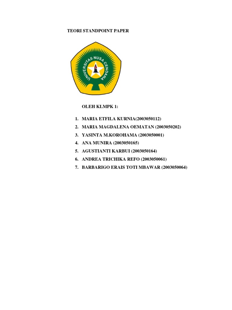 Sejarah dan Konsep Teori Standpoint | PDF | Ilmu Sosial