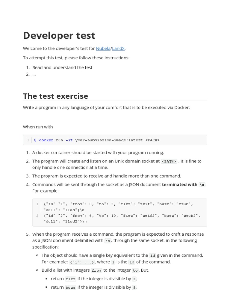 Developer Test Draft | PDF