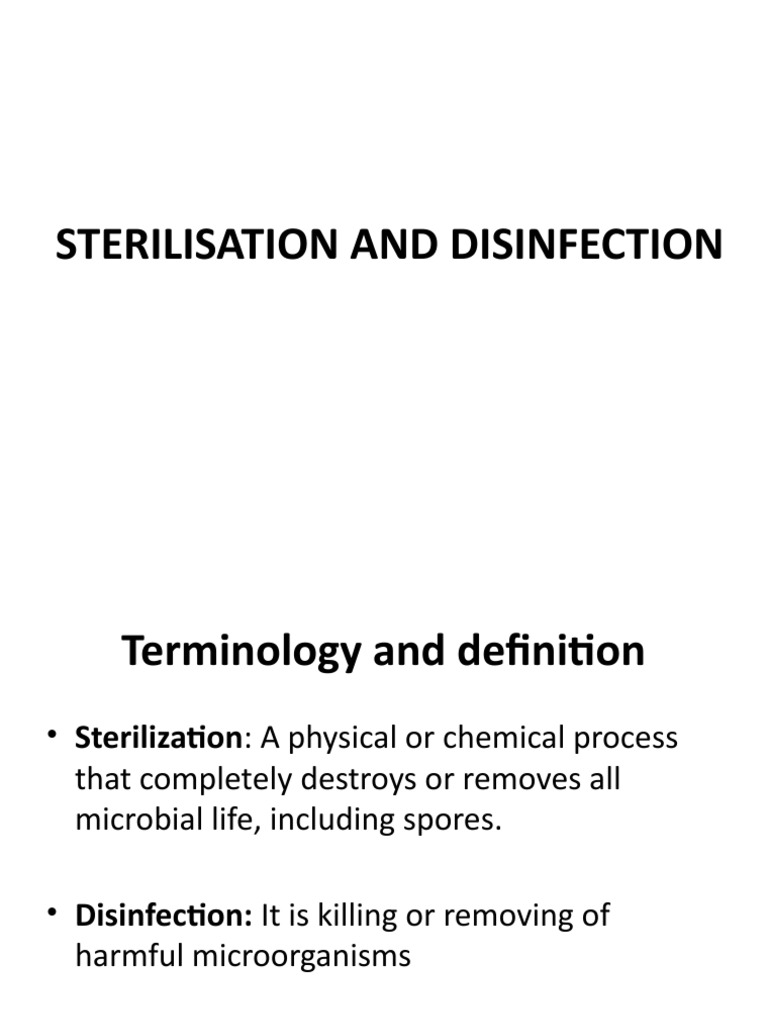 Methods of Sterilization and Disinfectioin | PDF | Sterilization (Microbiology) | Disinfectant