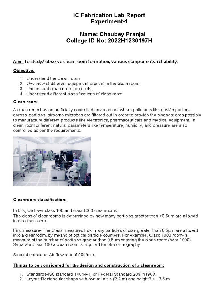 Icft Lab1 | PDF | Particulates | Industrial Processes