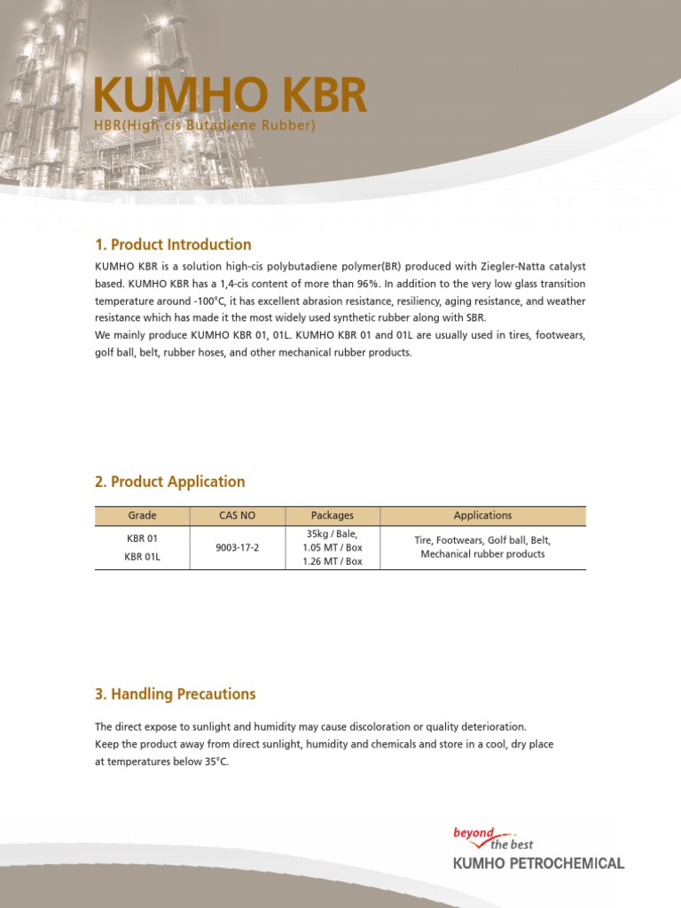 HBR Catalogue Eng KKPC | PDF | Polymers | Applied And Interdisciplinary Physics