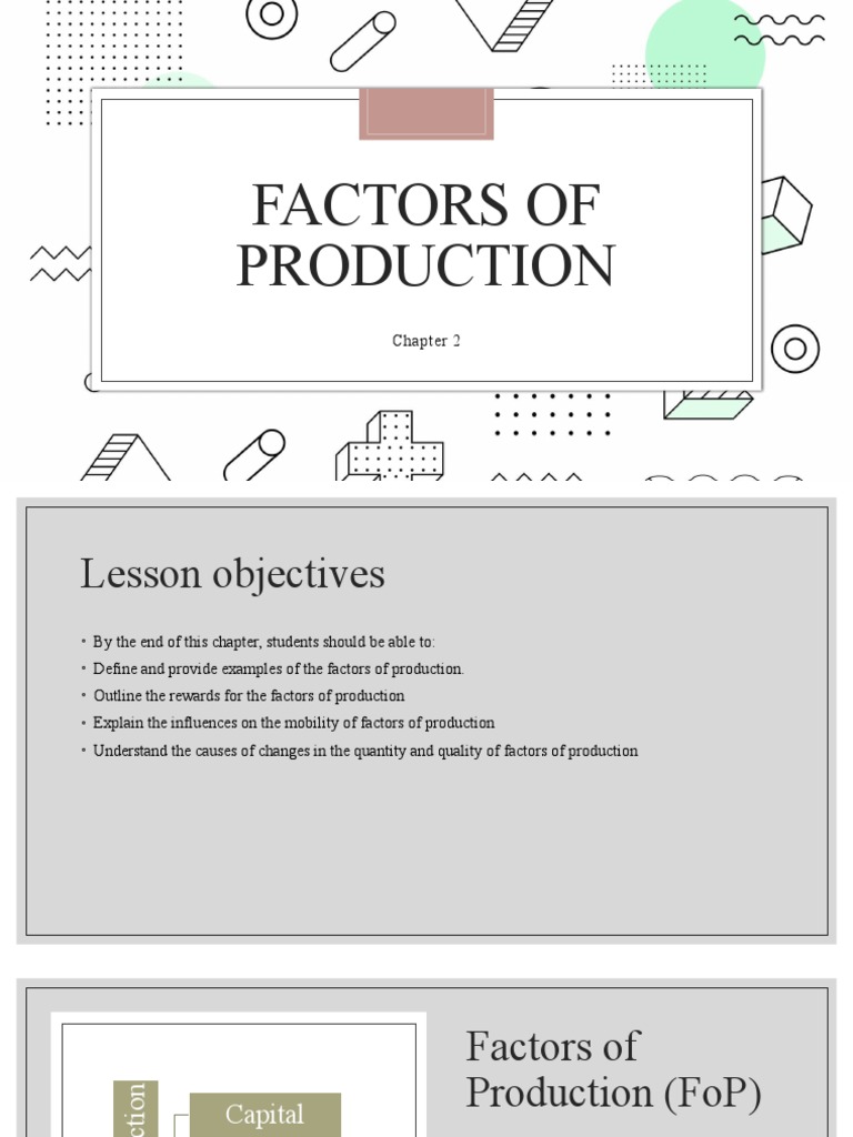 1.2 Slides - Factors of Production | Download Free PDF | Labour ...