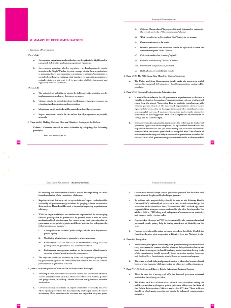 Citizen Charter | PDF