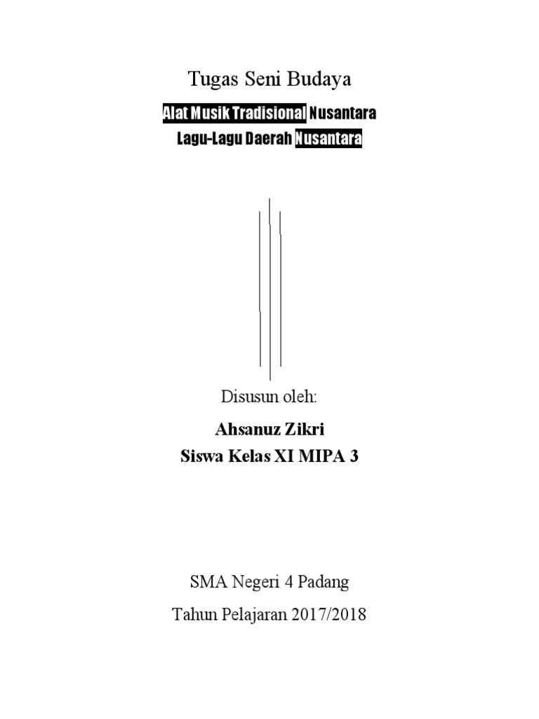 Alat Musik Tradisional Nusantara | PDF