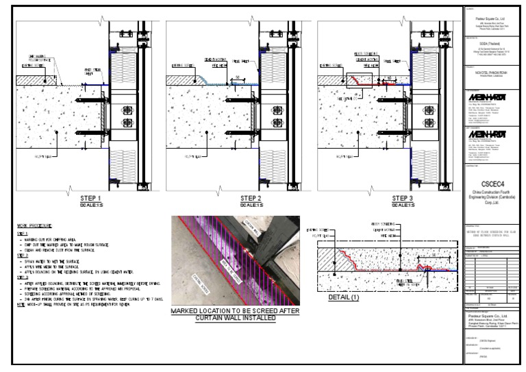 Ms of Floor Screeding For Slab Edge Between Curtain Wall | PDF ...
