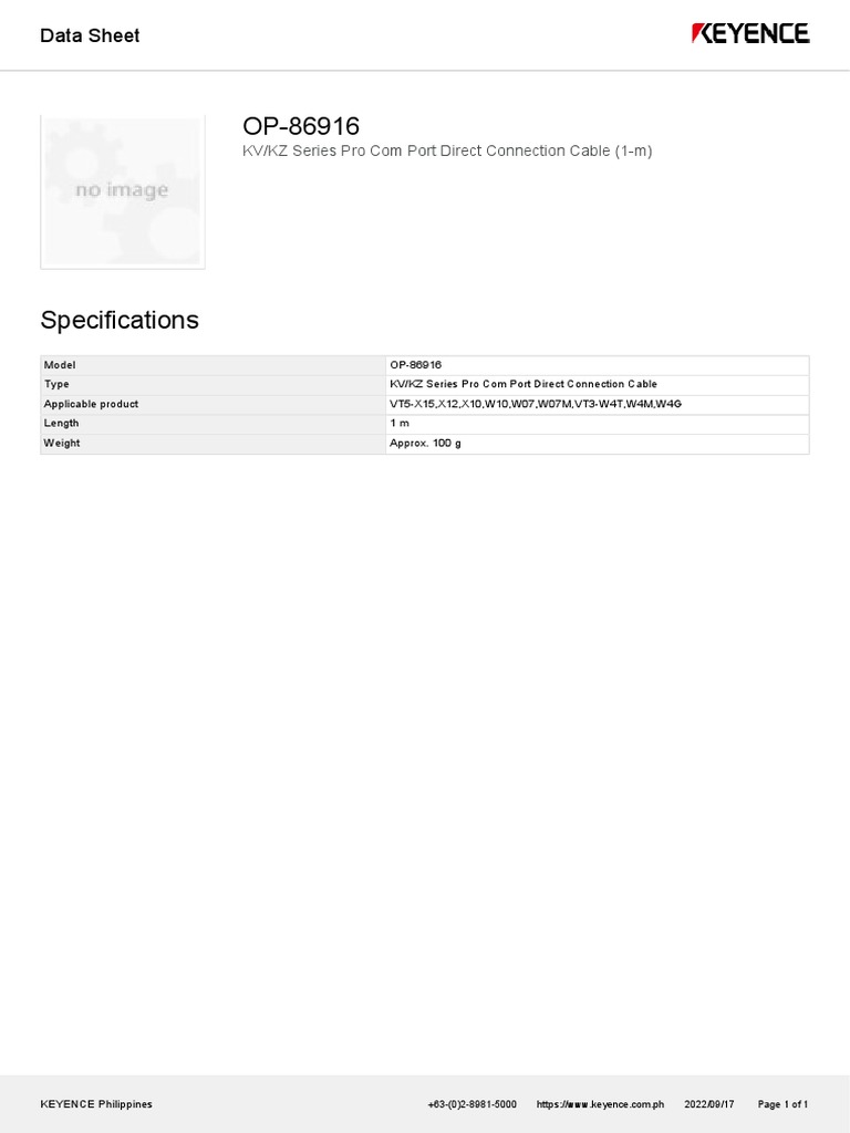 OP-86916 Datasheet | PDF