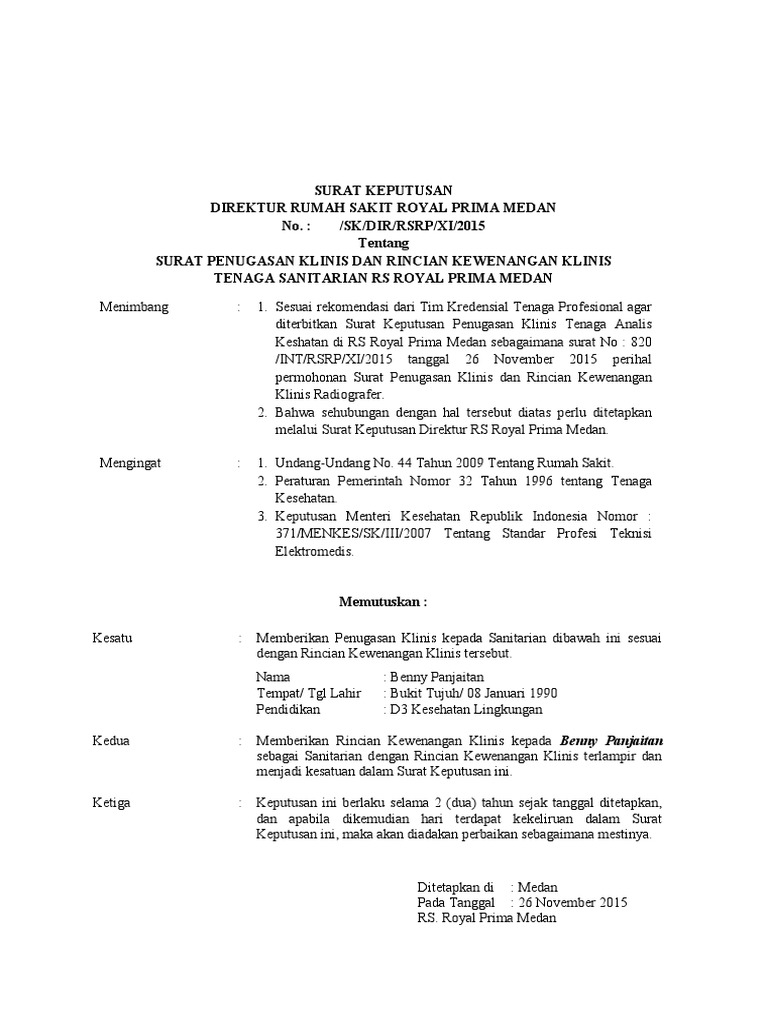 SPK & RKK - Benny Panjaitan | PDF