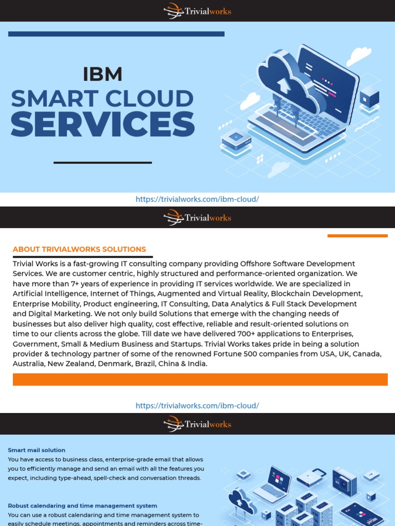 Avail The Best IBM Smart Cloud Services - Trivial Works | PDF | Web Conferencing | Cloud Computing